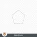 Pentagon Frame SVG Bundle, Pentagon Clipart, 15 Pentagon Monogram Cut ...