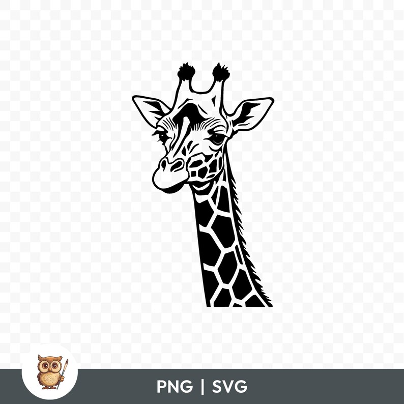 Giraffe Head SVG Bundle, Giraffe Head Clipart, 15 Giraffe Head Cut ...