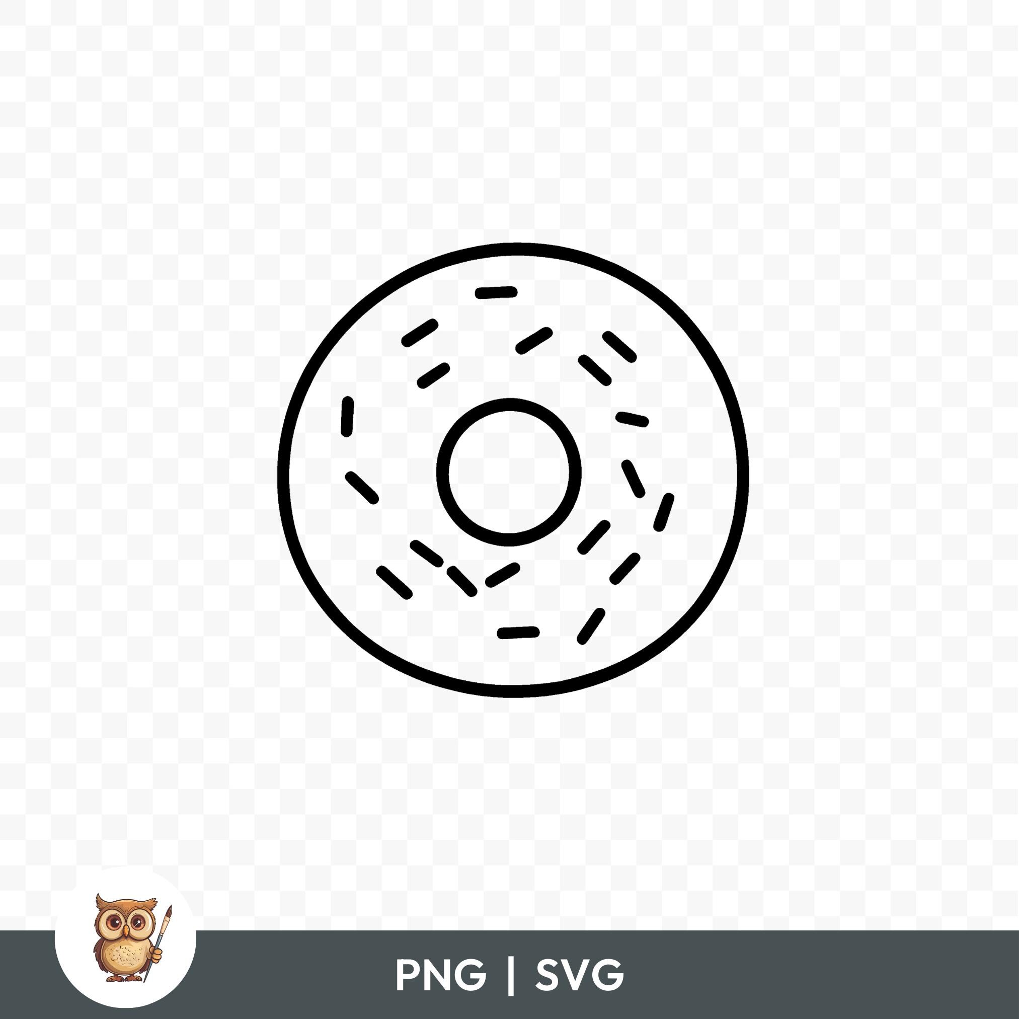 Donut SVG Bundle, Donut Clipart, 15 Donut Cut Files for Cricut, PNG and ...