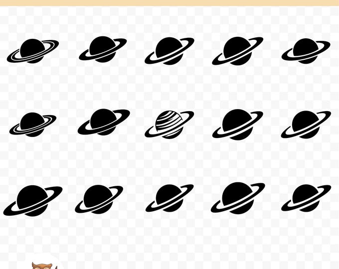 Alien Planet Clipart Vector Graphic Svg Png Jpg Eps Outer Space - Etsy ...