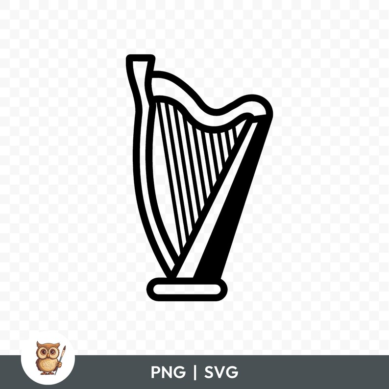 Harp SVG Bundle, Harp Clipart, 15 Harp Cut Files for Cricut, PNG and ...
