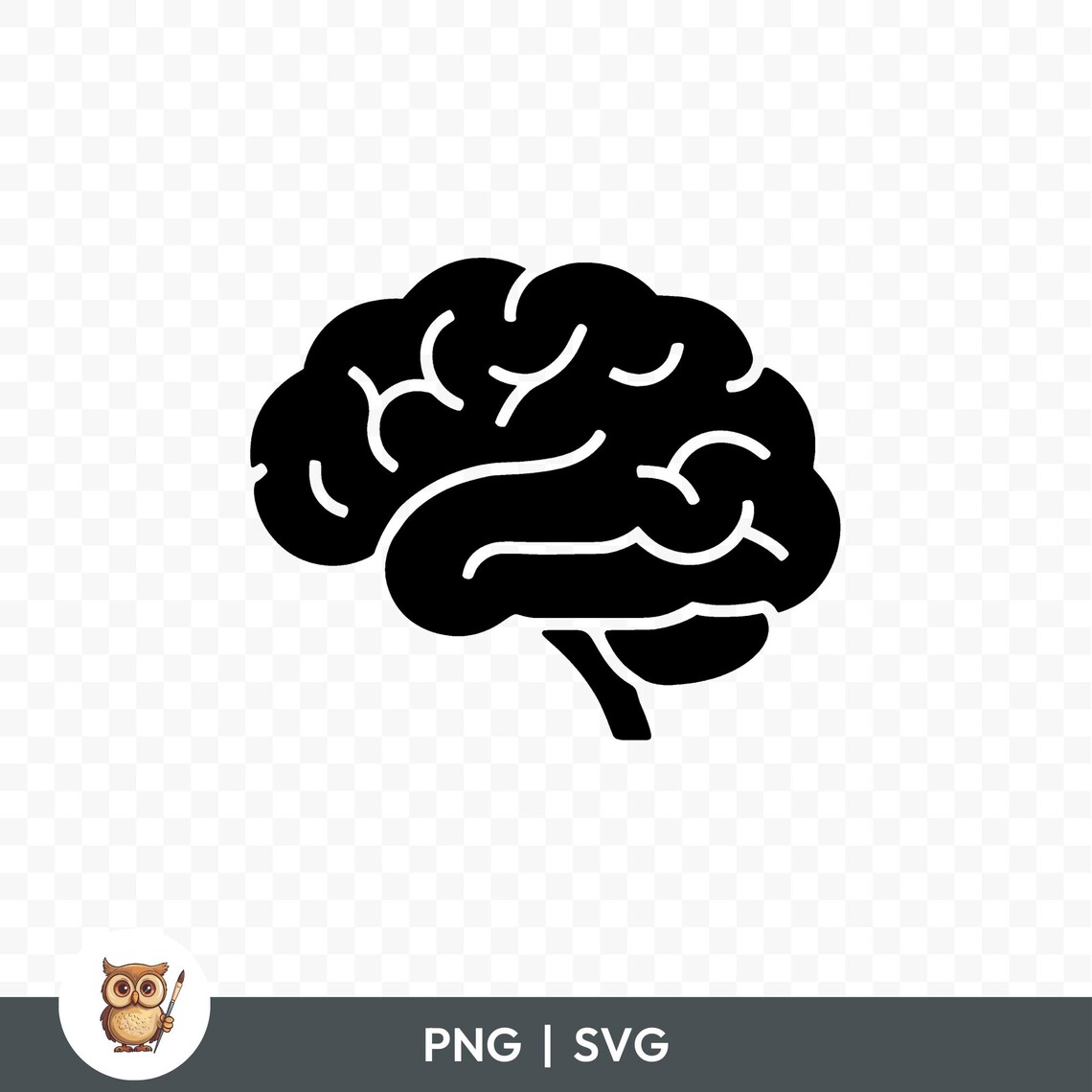 Brain Silhouette SVG Bundle, Brain Clipart, 15 Brain Cut Files for ...