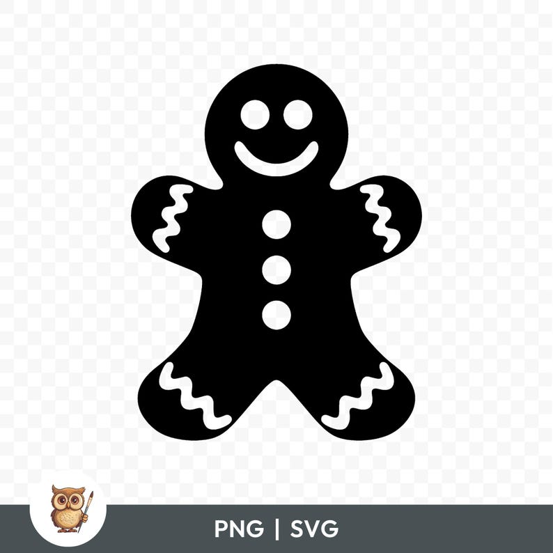 Gingerbread Man Silhouette SVG Bundle, Gingerbread Man Clipart, 15 ...
