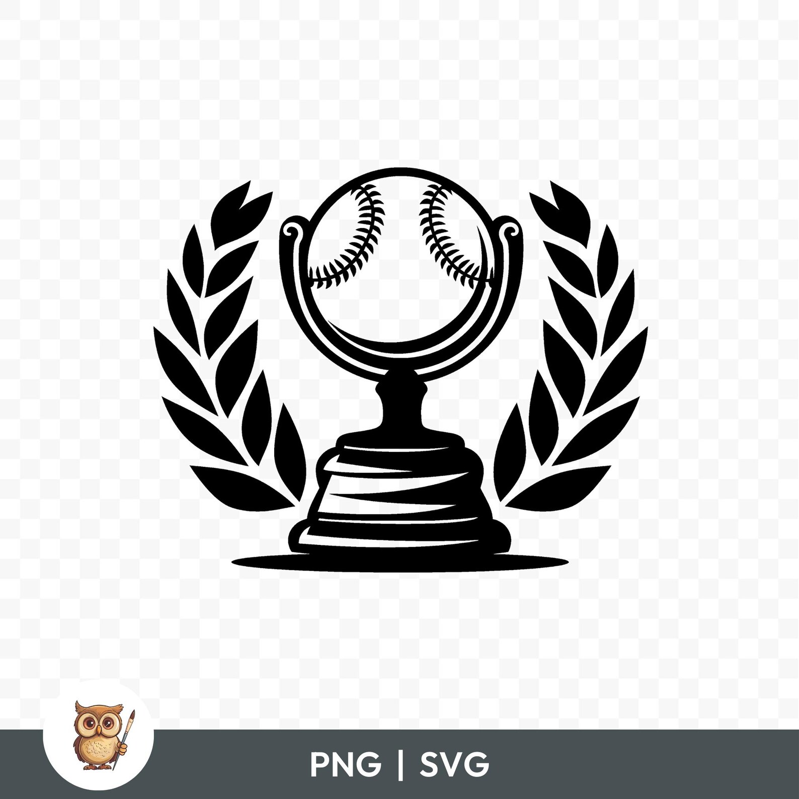 Baseball Trophy SVG Bundle, Baseball Trophy Clipart, 15 Baseball Trophy ...