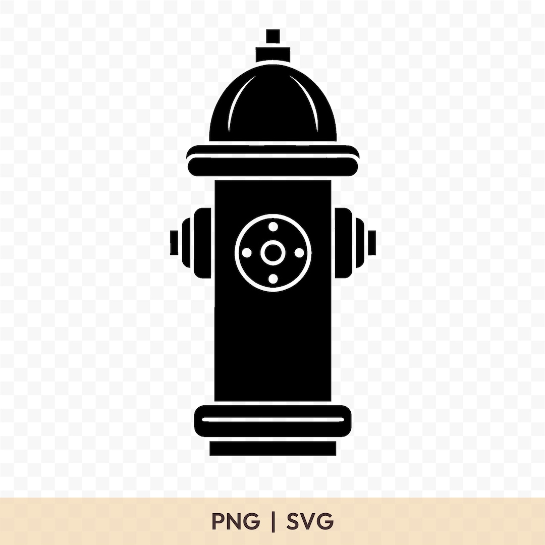 Fire Hydrant SVG: Fire Hydrant Cut File, PNG, Silhouette, Cricut ...