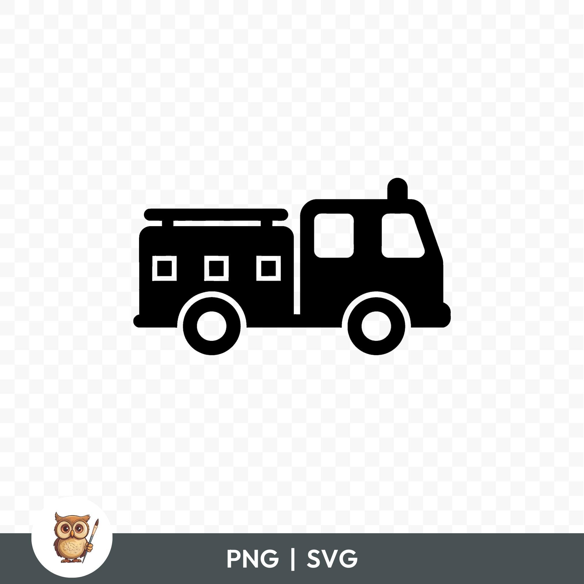 Fire Truck SVG Bundle, Fire Engine Clipart, 15 Fire Truck Icon Cut ...
