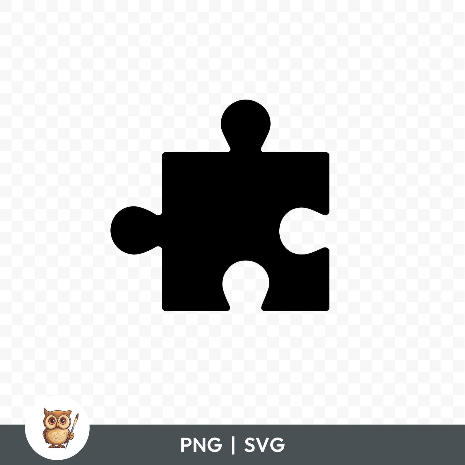 Puzzle Piece Silhouette SVG Bundle, Puzzle Piece Clipart, 15 Puzzle Cut ...