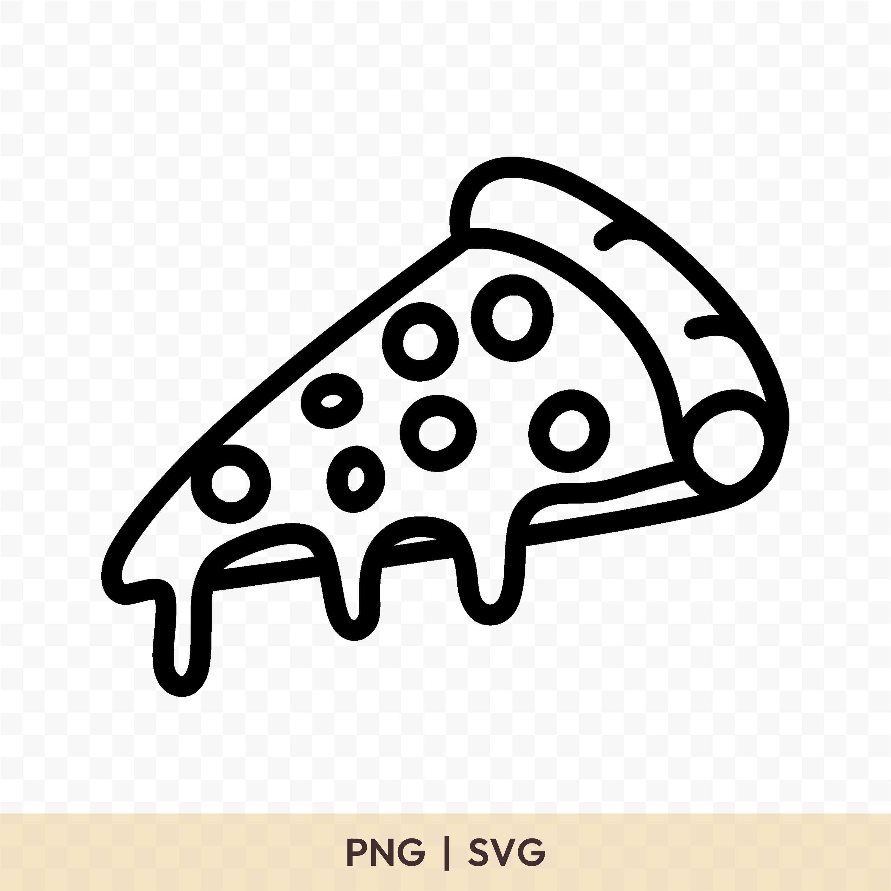 Pizza Slice SVG: Cut File for Cricut, Silhouette, Digital Download ...