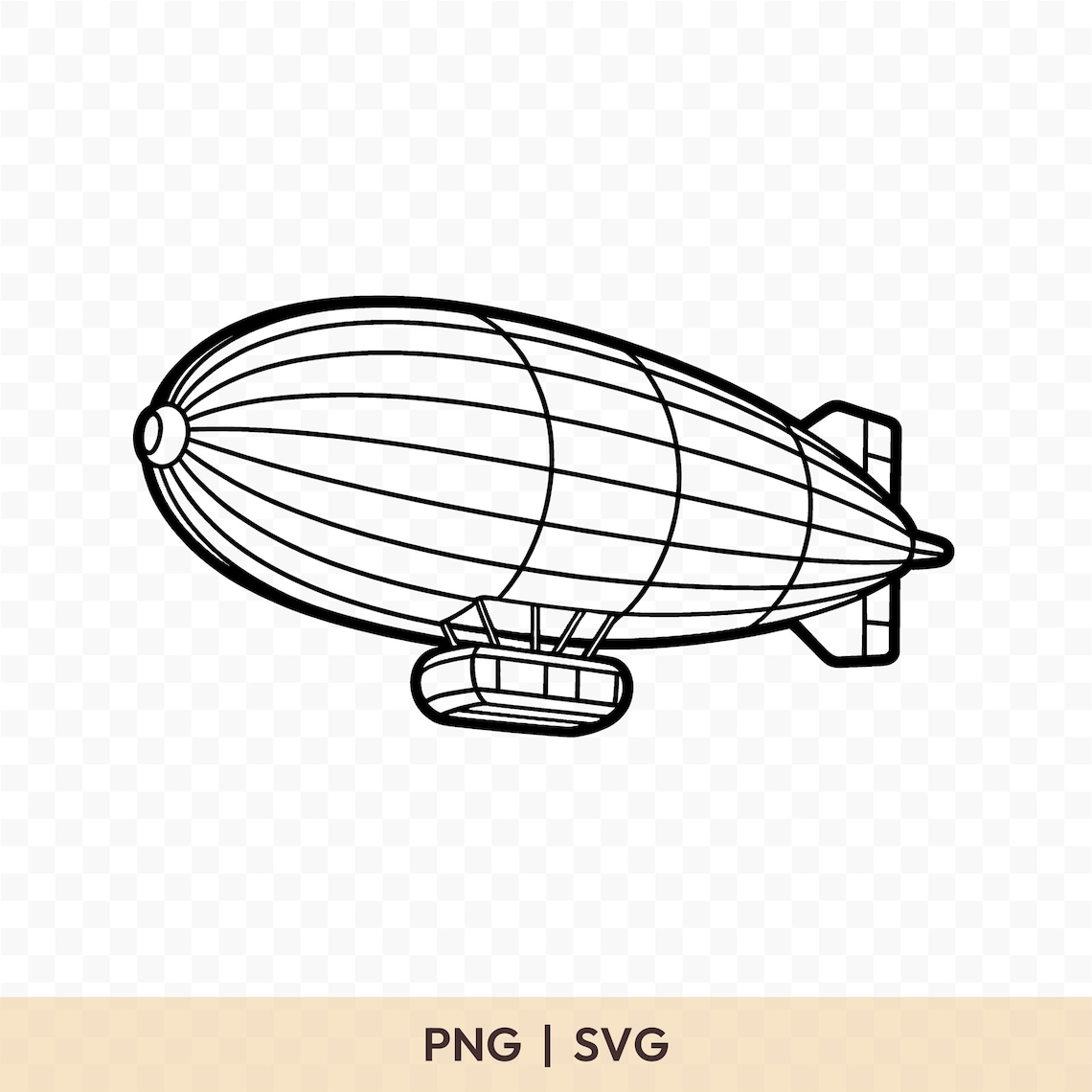 Blimp SVG: Blimp Cut File, Blimp PNG, Blimp Silhouette, Blimp Cricut ...