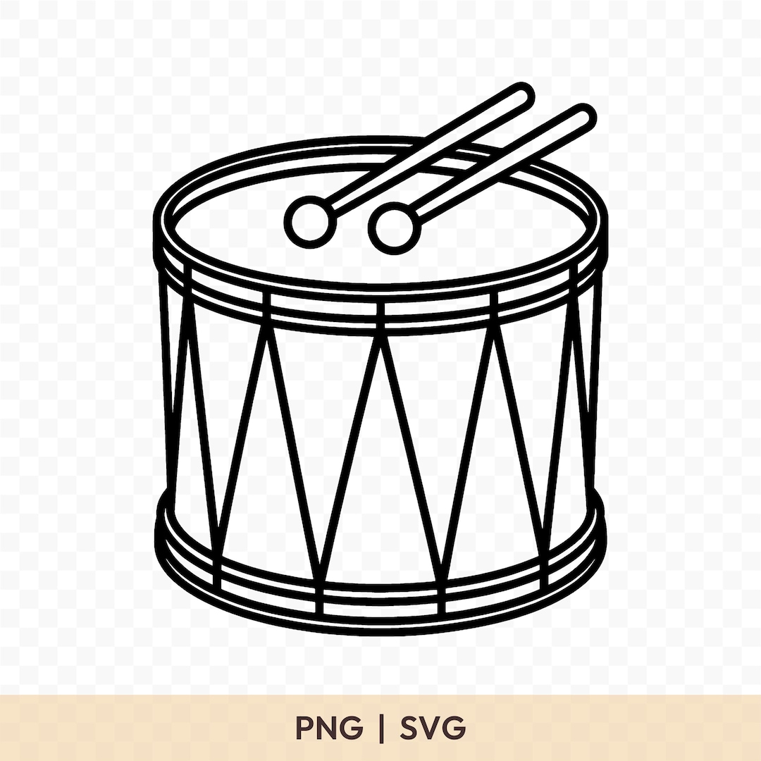 Drum SVG Cut File for Cricut, Silhouette, Digital Download, Printable ...