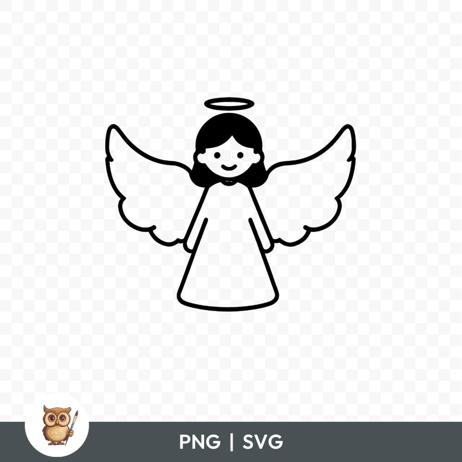 Angel Outline SVG Bundle, Angels Clipart, 15 Angel Cut Files for Cricut ...