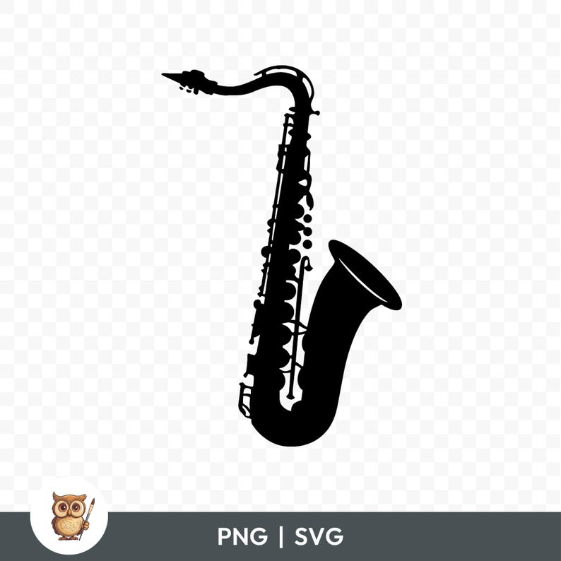 Saxophone Silhouette SVG Bundle, Saxophone Clipart, 15 Sax Silhouette ...