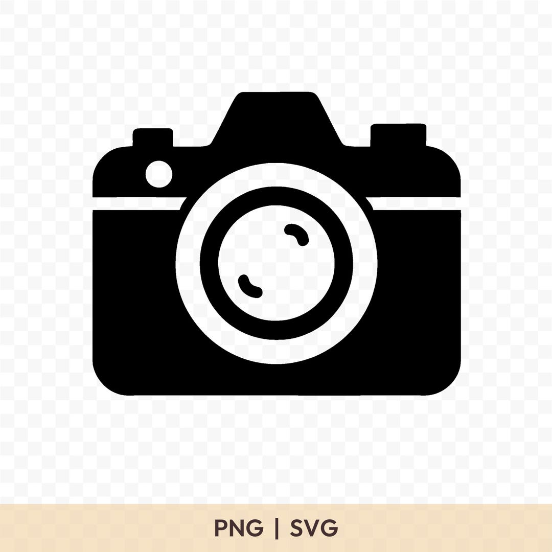 Camera Icon SVG: Camera Cut File, Camera PNG, Camera Silhouette, Camera ...