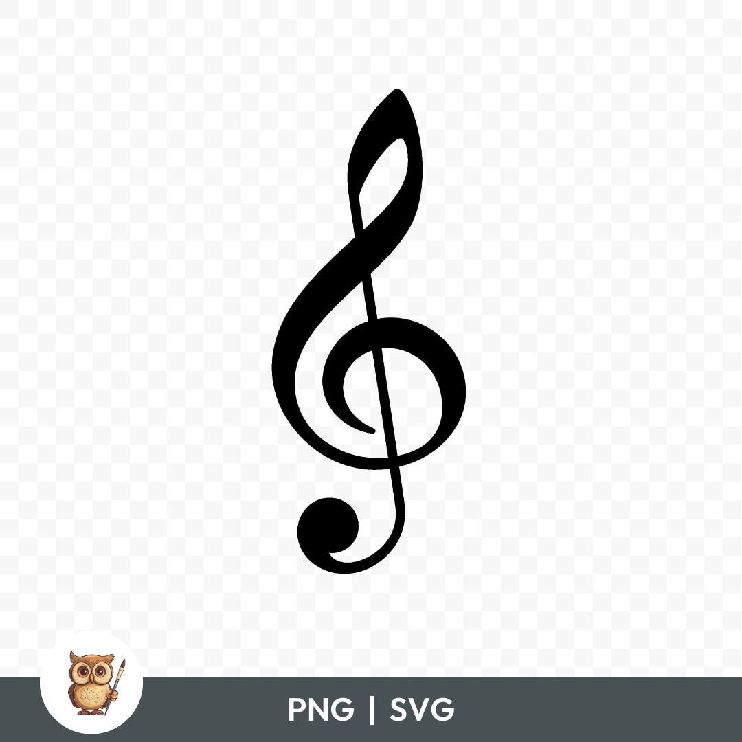 Treble Clef SVG Bundle, Music Clipart, 15 Music Theory Cut Files for ...