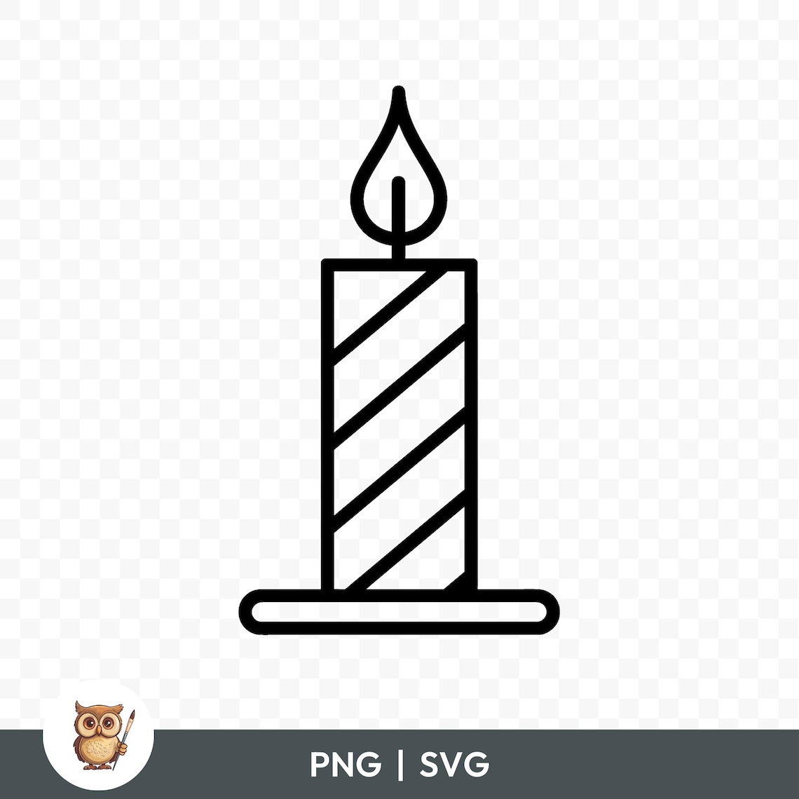 Candle SVG Bundle, Candle Clipart, 15 Candle Cut Files for Cricut, PNG ...