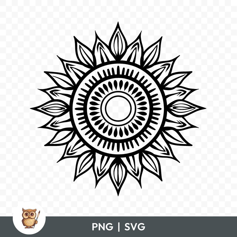 Sun Mandala SVG Bundle, Sun Mandala Clipart, 15 Sun Mandala Cut Files ...