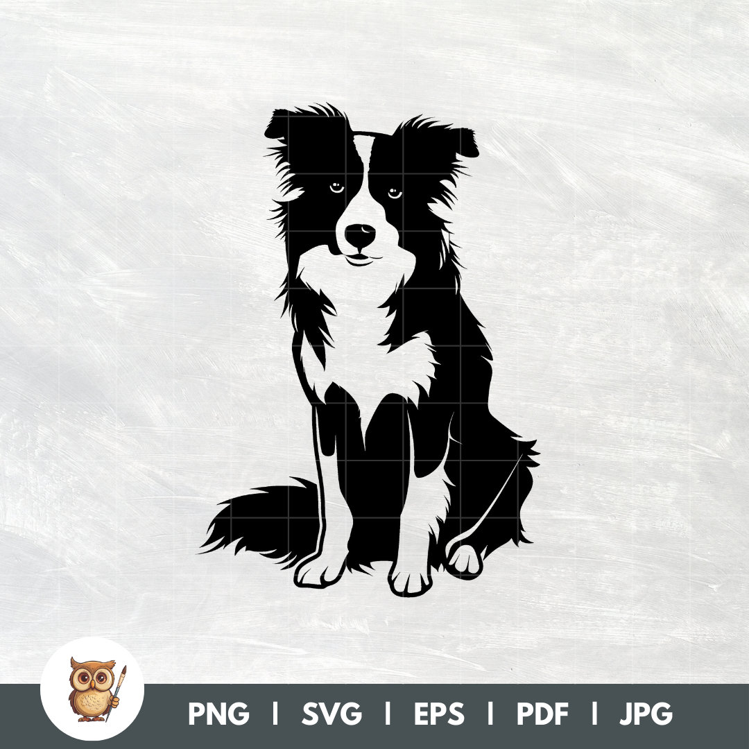 Cute Border Collie SVG Bundle, Vector, Pdf, Png, Jpg, SVG for Cricut - Etsy