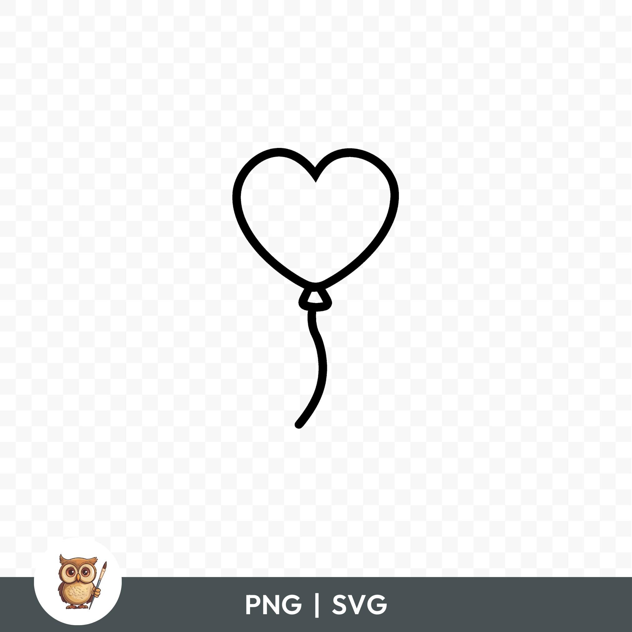 Heart Balloon SVG Bundle, Heart Shaped Balloon Clipart, 15 Balloon ...