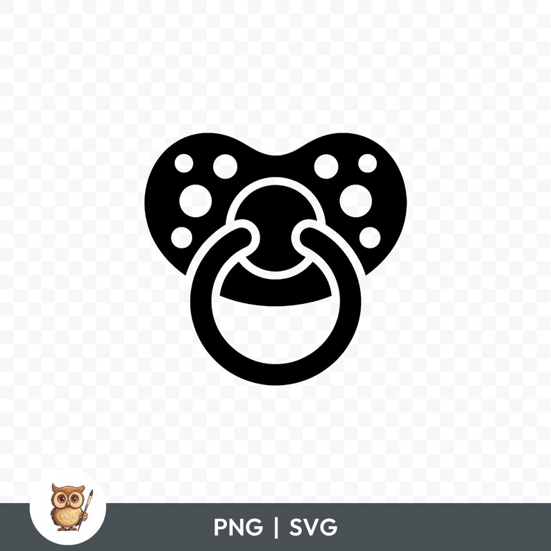 Pacifier SVG Bundle, Pacifier Silhouette Clipart, 15 Dummy Cut Files ...