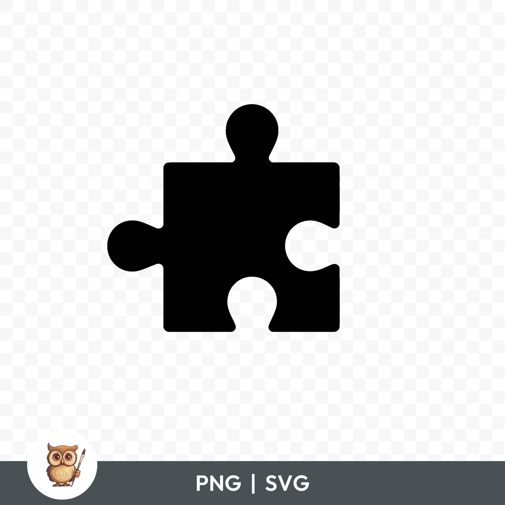 Puzzle Piece Silhouette SVG Bundle, Puzzle Piece Clipart, 15 Puzzle Cut ...