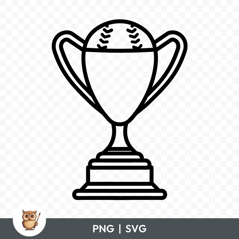 Baseball Trophy SVG Bundle, Baseball Trophy Clipart, 15 Baseball Trophy ...