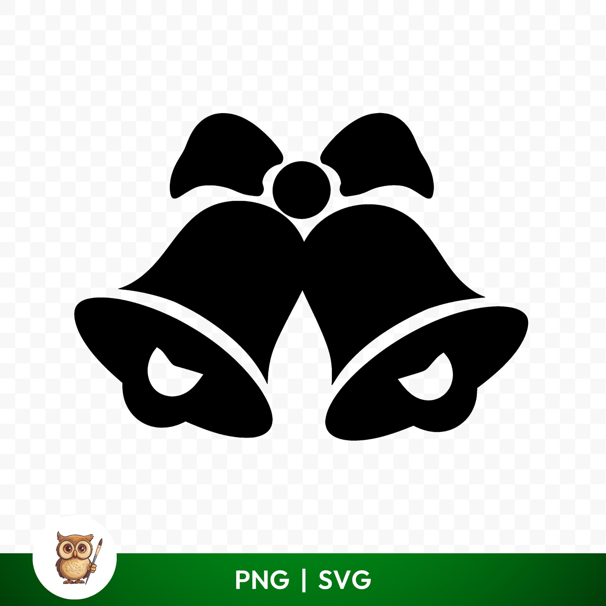 Christmas Bells SVG Bundle, Bells Clipart, 15 Bell Silhouette Cut Files ...