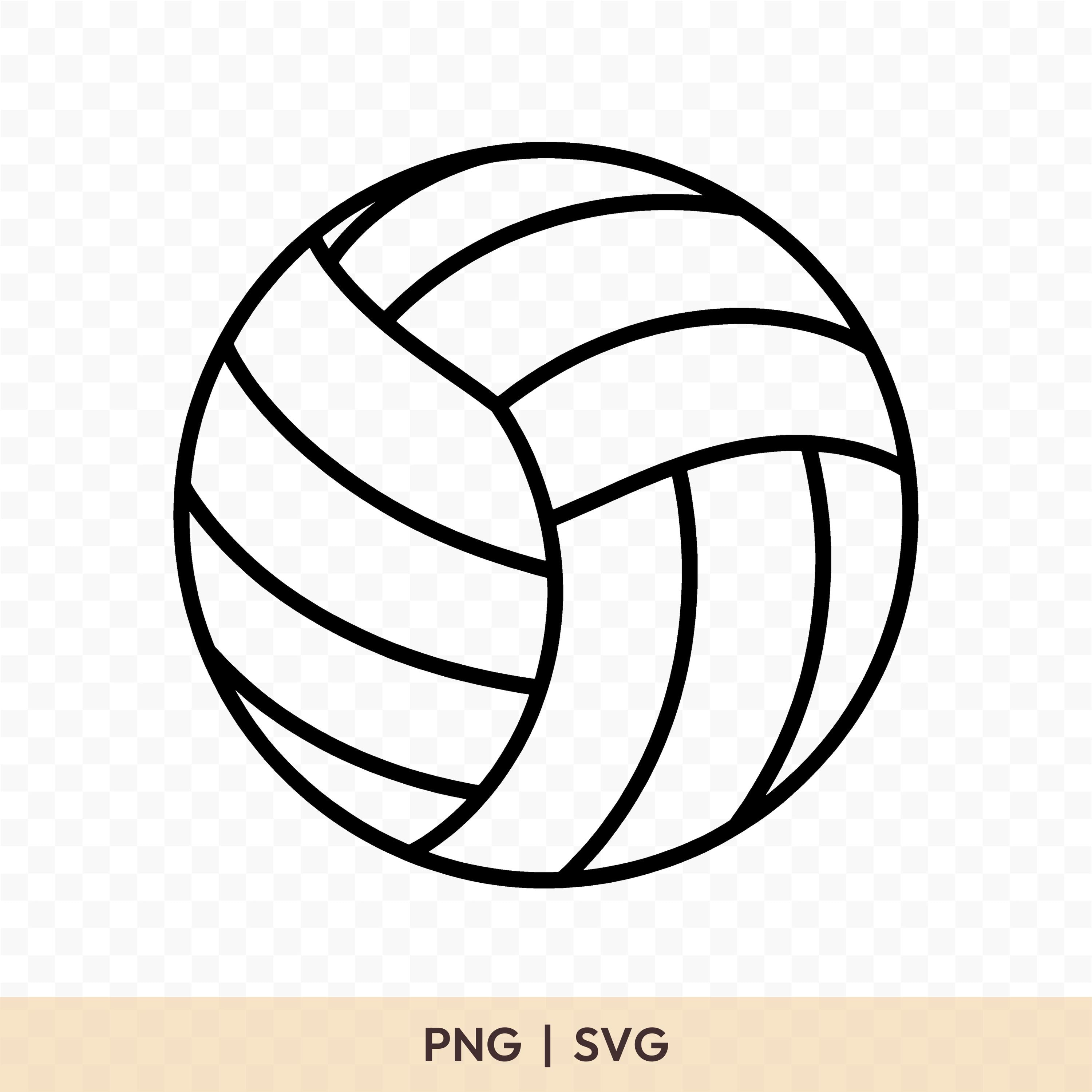 Volleyball SVG: Volleyball Cut File, Volleyball PNG, Volleyball Cricut ...