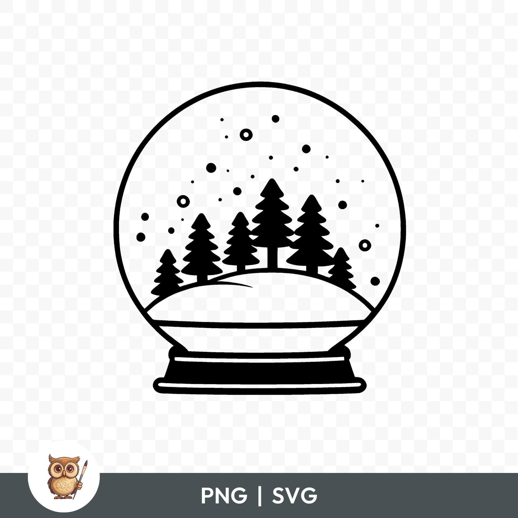 Snow Globe SVG Bundle, Snow Globe Clipart, 15 Snow Globe Cut Files for ...
