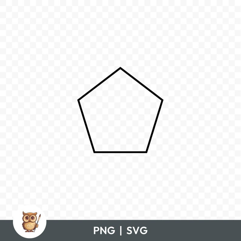 Pentagon Frame SVG Bundle, Pentagon Clipart, 15 Pentagon Monogram Cut ...