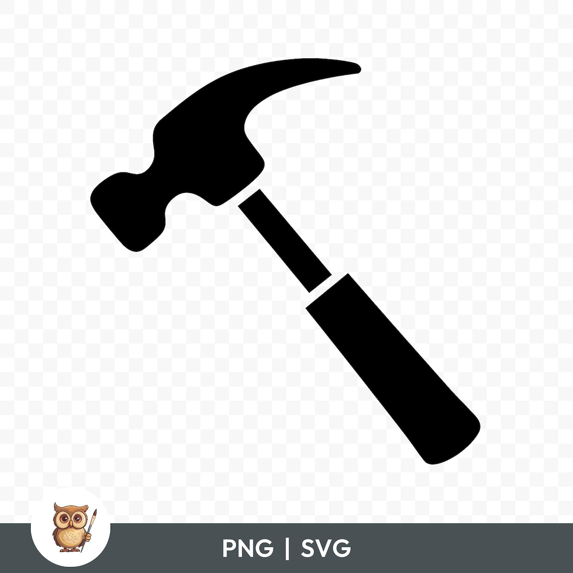 Hammer Silhouette SVG Bundle, Hammer Clipart, 15 Hammer Cut Files for Cricut, PNG and SVG ...