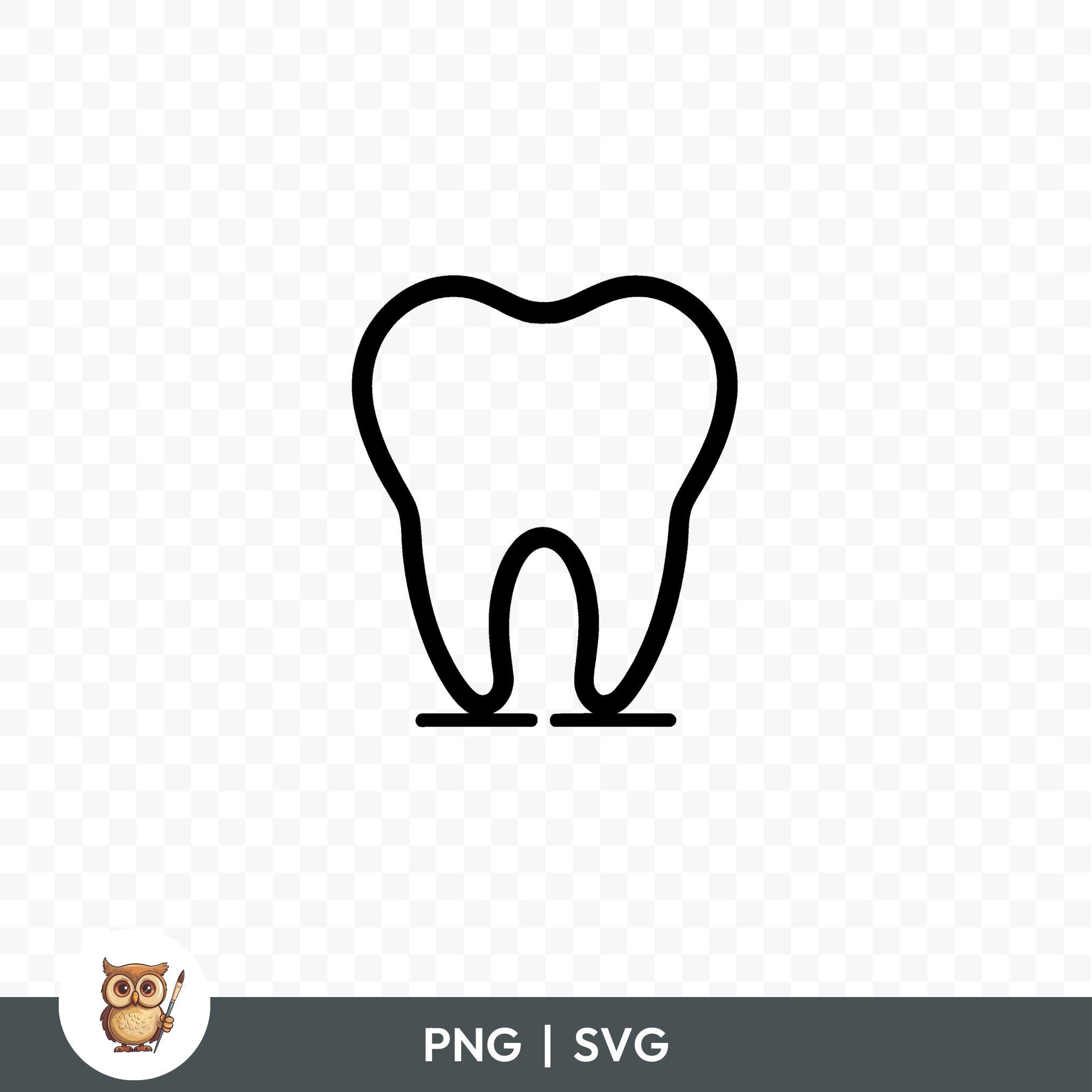 Tooth SVG Bundle, Teeth Clipart, 15 Tooth Cut Files for Cricut, PNG and ...