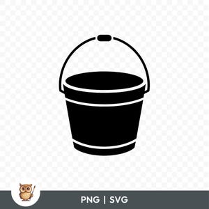 Bucket Silhouette SVG Bundle, Bucket Clipart, 15 Bucket Cut Files for ...
