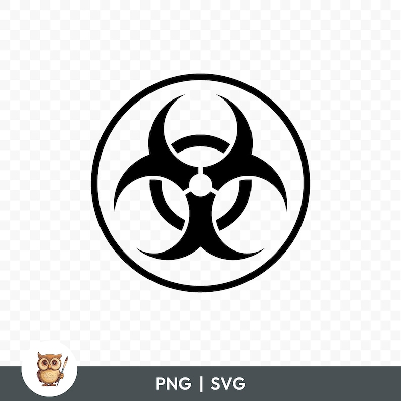 Biohazard Symbol SVG Bundle, Biohazard Symbol Clipart, 15 Biohazard Cut ...