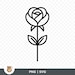 Simple Rose SVG Bundle, Simple Rose Clipart, 15 Simple Rose Cut Files ...