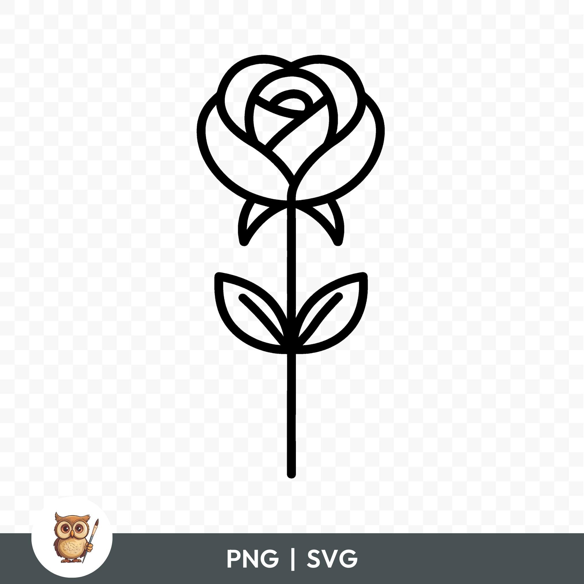 Simple Rose SVG Bundle, Simple Rose Clipart, 15 Simple Rose Cut Files ...