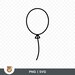 Balloon SVG Bundle, Simple Balloon Clipart, 15 Balloon Outline Cut ...