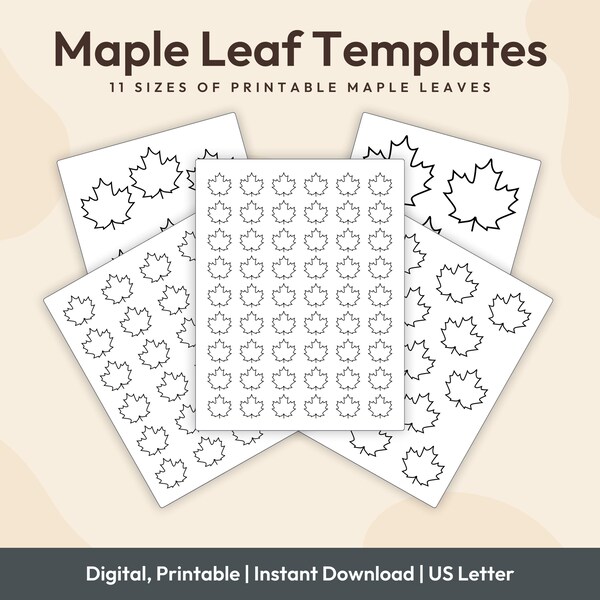 Maple Leafs Cutout - Etsy