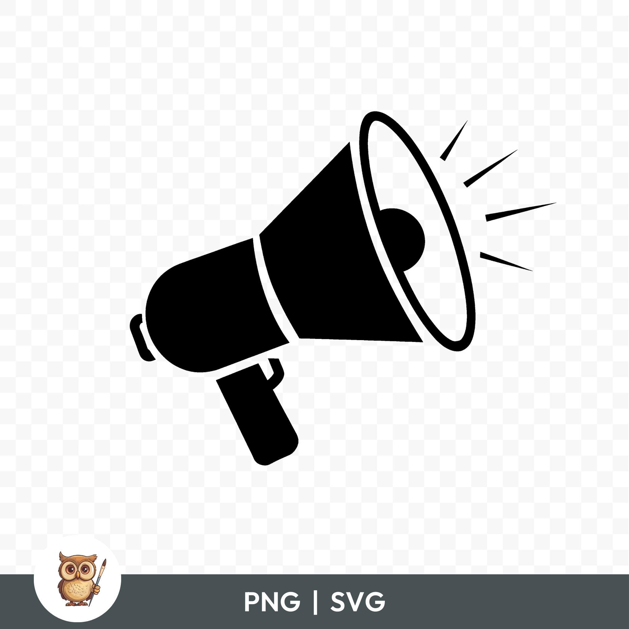 Megaphone SVG Bundle, Megaphone Clipart, 15 Megaphone Cut Files for ...