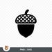 Acorn SVG Bundle, Acorn Clipart, 15 Acorn Cut Files for Cricut, PNG and ...