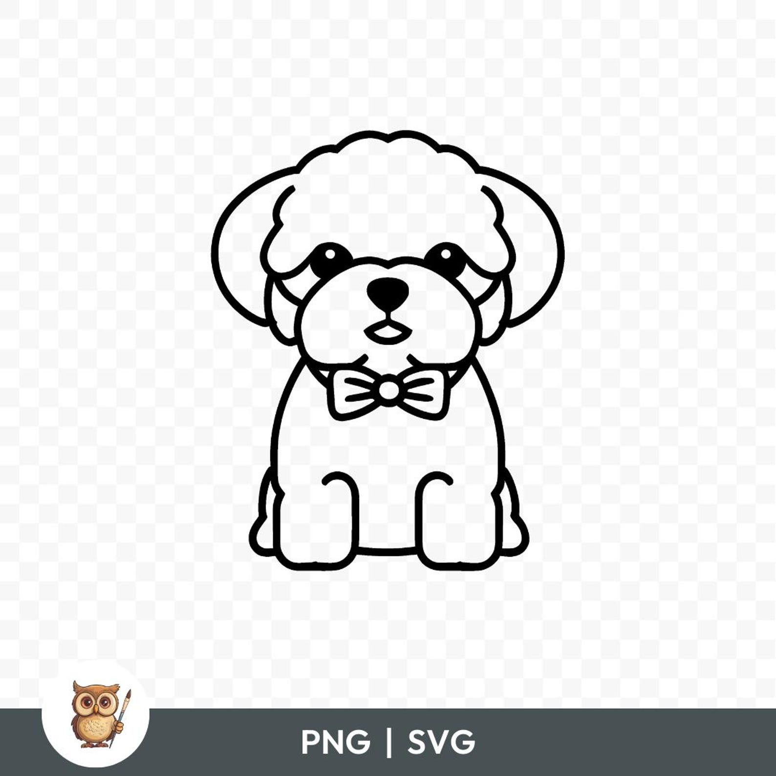 Cute Bichon Frise SVG Bundle, Bichon Frise Clipart, 15 Bichon Frise Cut ...