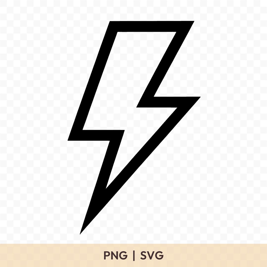 Lightning Bolt SVG: Lightning Cut File for Cricut, Lightning Bolt ...