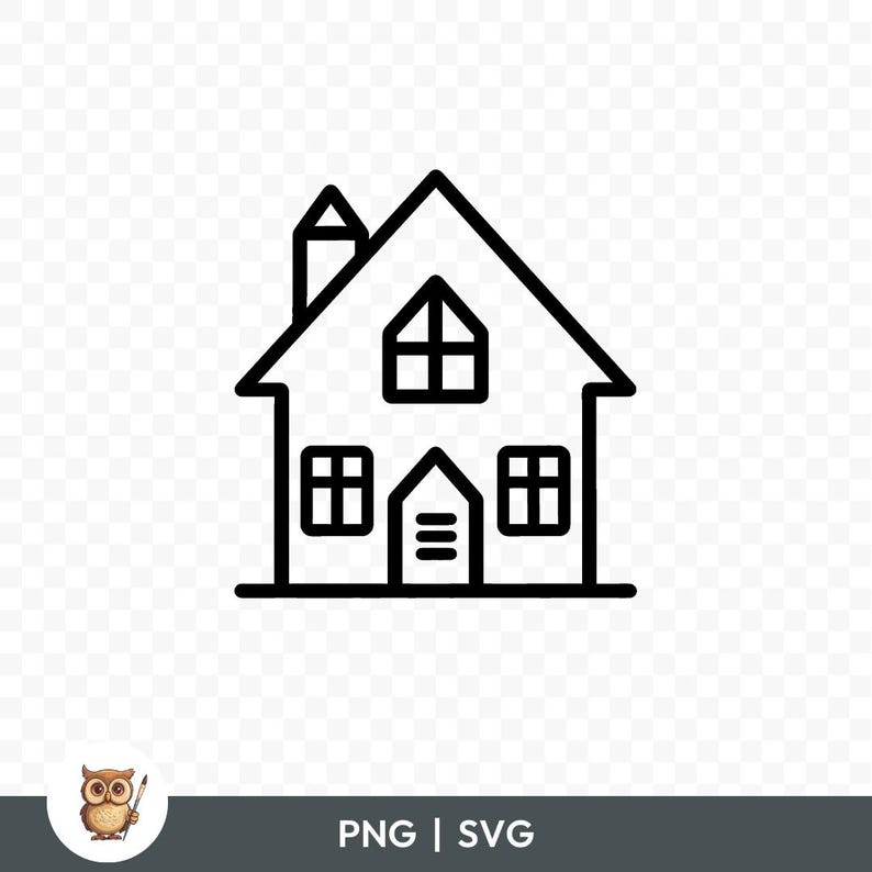 House Outline SVG Bundle, Simple House Clipart, 15 House Cut Files for ...