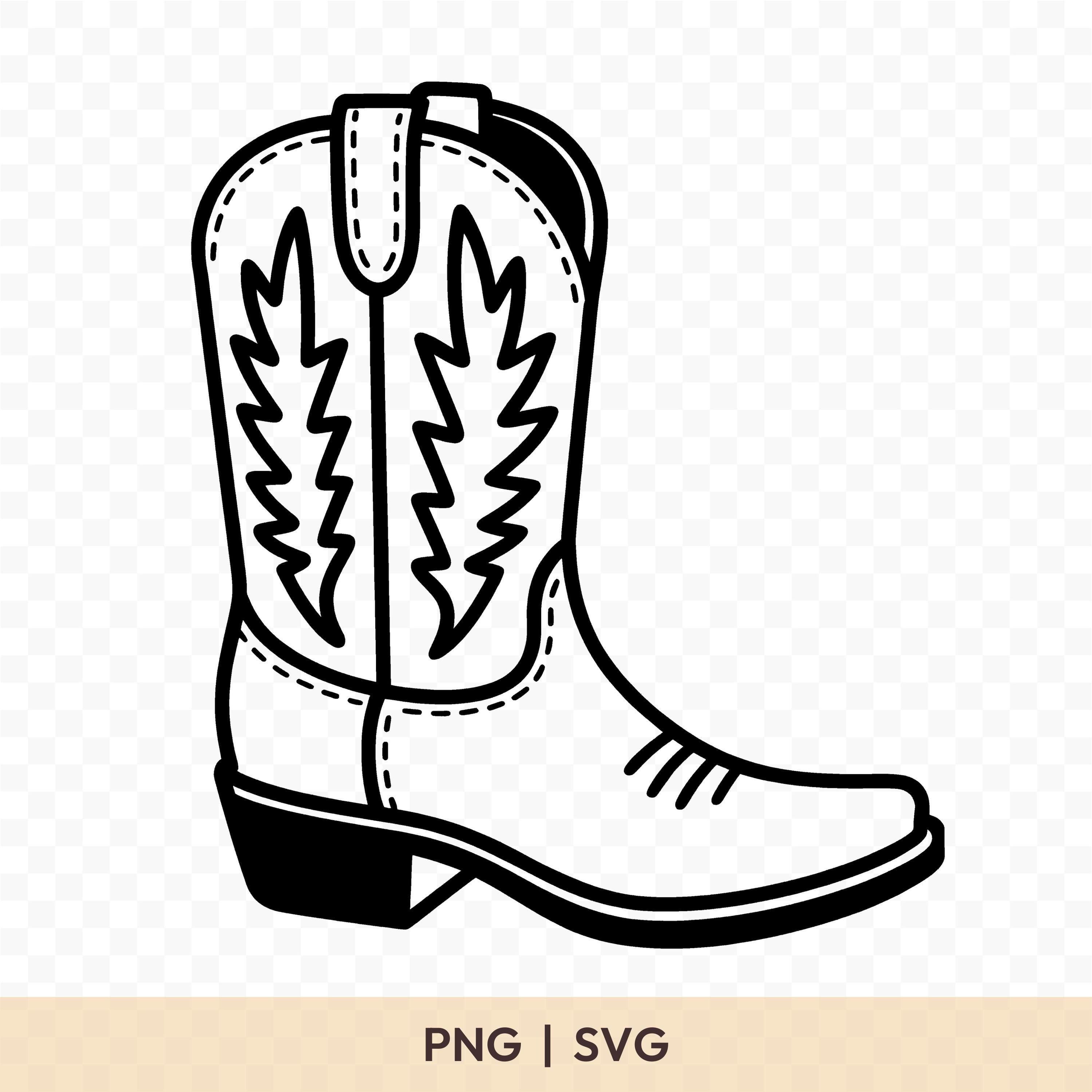 Cowboy Boot SVG: Cowboy Boot Cut File for Cricut, Silhouette, Western ...