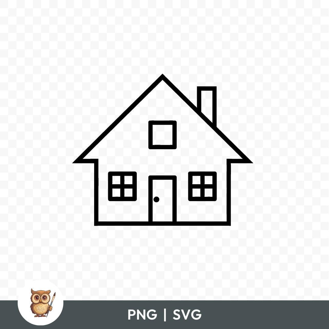 House Outline SVG Bundle, Simple House Clipart, 15 House Cut Files for ...