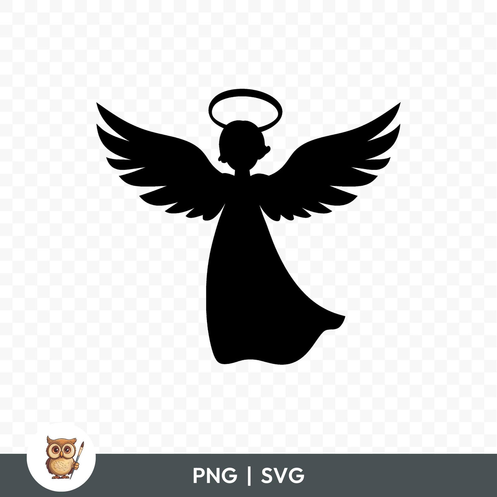 Angel Silhouette SVG Bundle, Angel Clipart, 15 Angel Cut Files for ...
