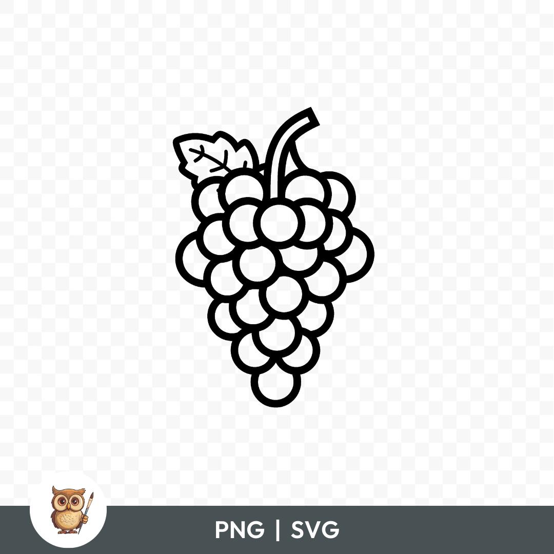 Bunch of Grapes SVG Bundle, Grapes Clipart, 15 Grapes Cut Files for ...