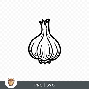 Garlic SVG Bundle, Garlic Clipart, 15 Garlic Cut Files for Cricut, PNG ...