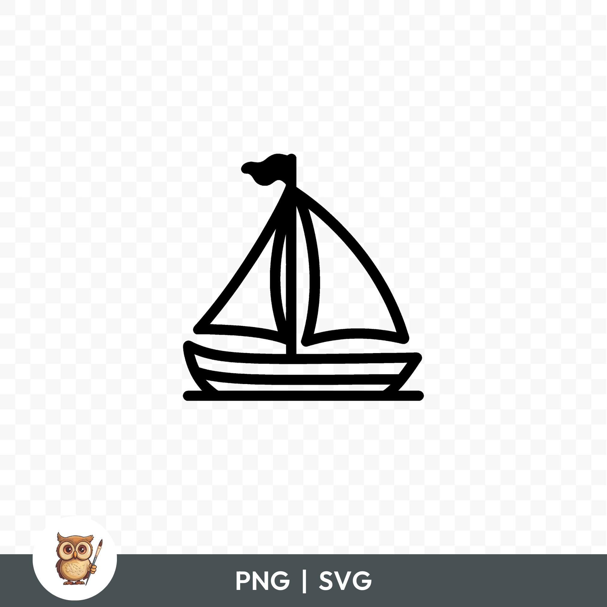 Sailboat Outline SVG Bundle, Sailboat Clipart, 15 Simple Sailboat Cut ...