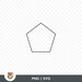 Pentagon Frame SVG Bundle, Pentagon Clipart, 15 Pentagon Monogram Cut ...