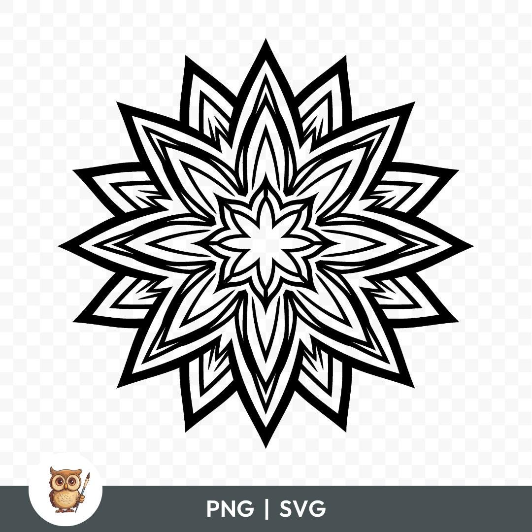 Star Mandala SVG Bundle, Star Mandalas Clipart, 15 Star Mandala Cut ...